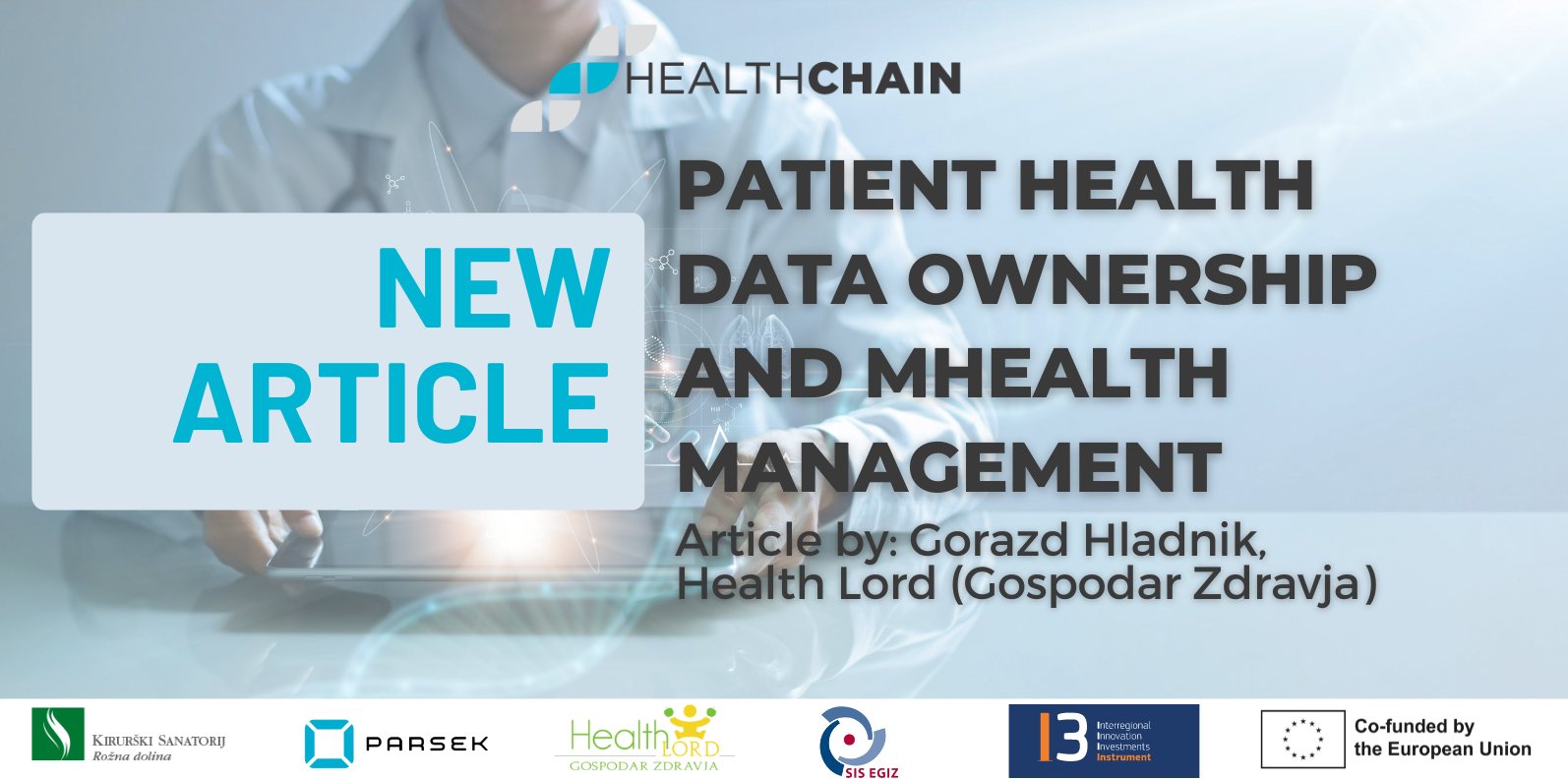 Patient health data ownership and mHealth management - SRIP Zdravje ...